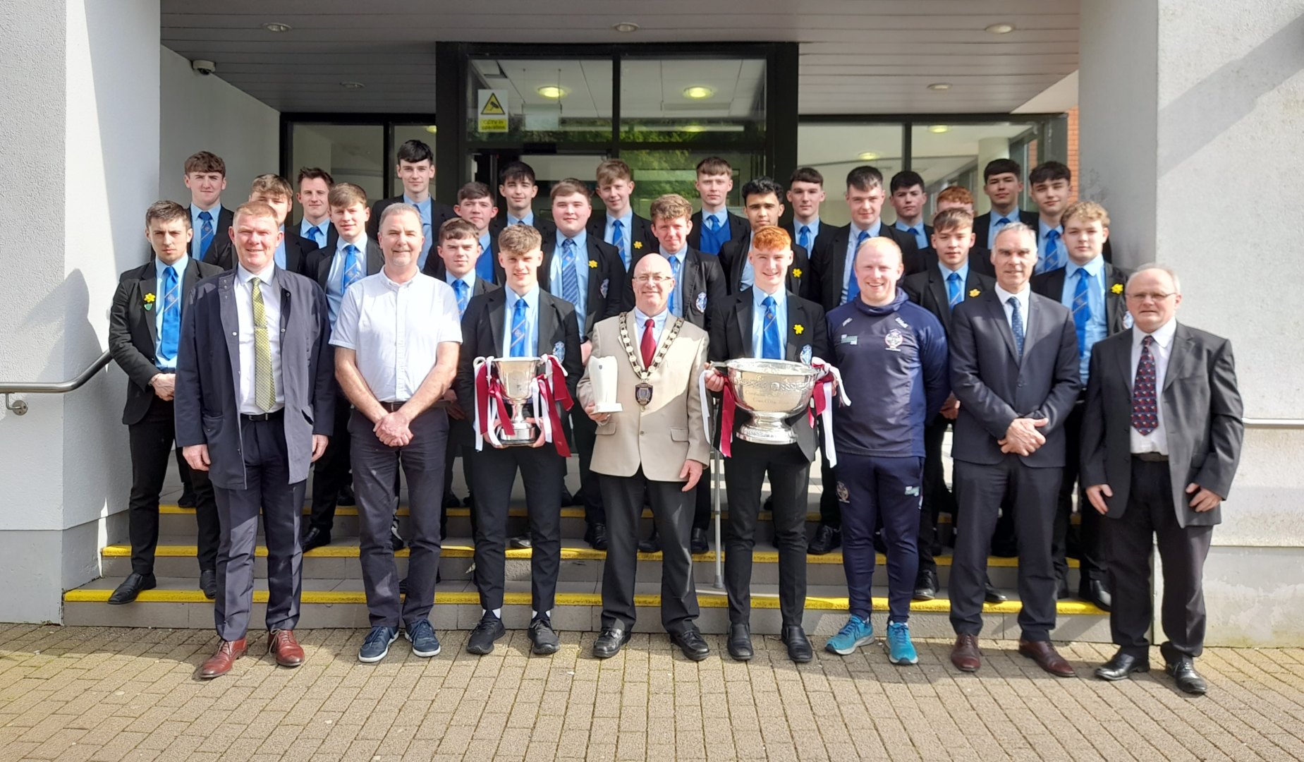 Council Chair hosts reception for Omagh Christian Brothers School ...