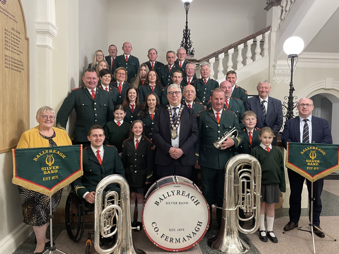 Council Chair hosts a reception for Ballyreagh Silver Band – Fermanagh ...